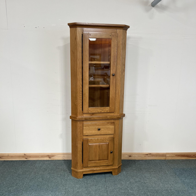 Medium Sized, Oak, 2 Door, Corner Unit. (CU131) - The Restored ...