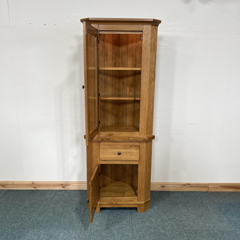 Medium Sized, Oak, 2 Door, Corner Unit. (CU131) - The Restored ...