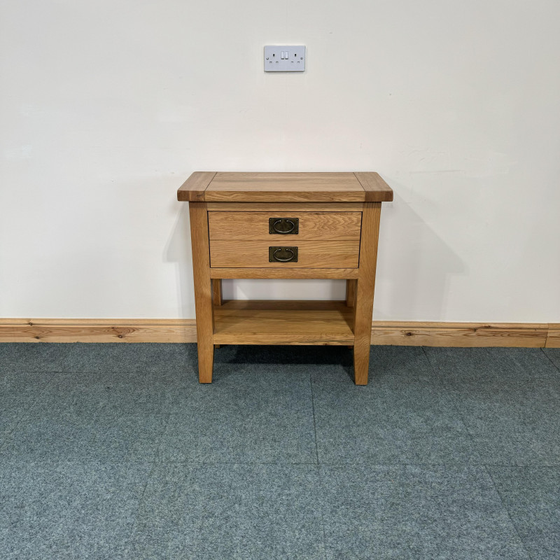 Small, Vancouver, Solid Oak, Console Table. (CS152) - The Restored ...