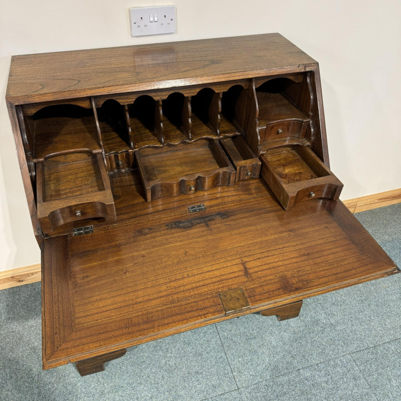 Large, Mindi Wood, 4 Locking Drawer Bureau. (BX118) - The Restored ...