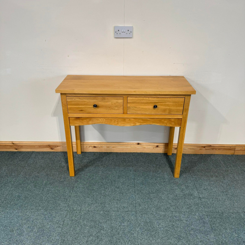 Medium Sized, Solid Oak, Console Table. (CS160) - The Restored ...