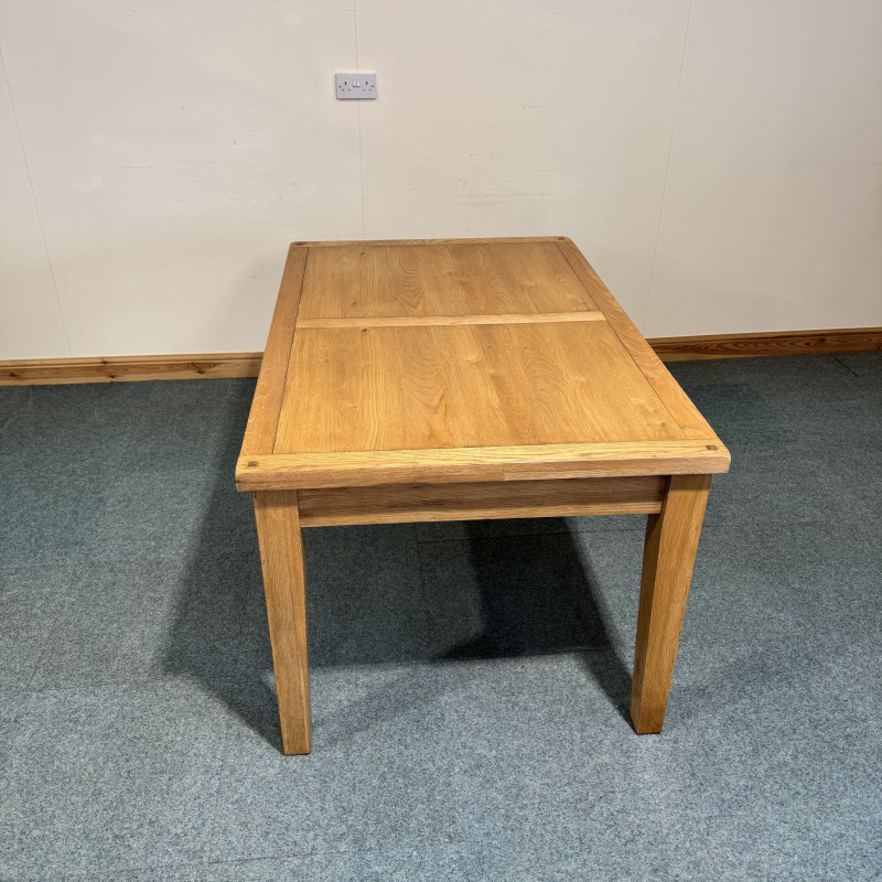 Medium Sized, Oak, Fixed Table. (T109) - The Restored Furniture Place