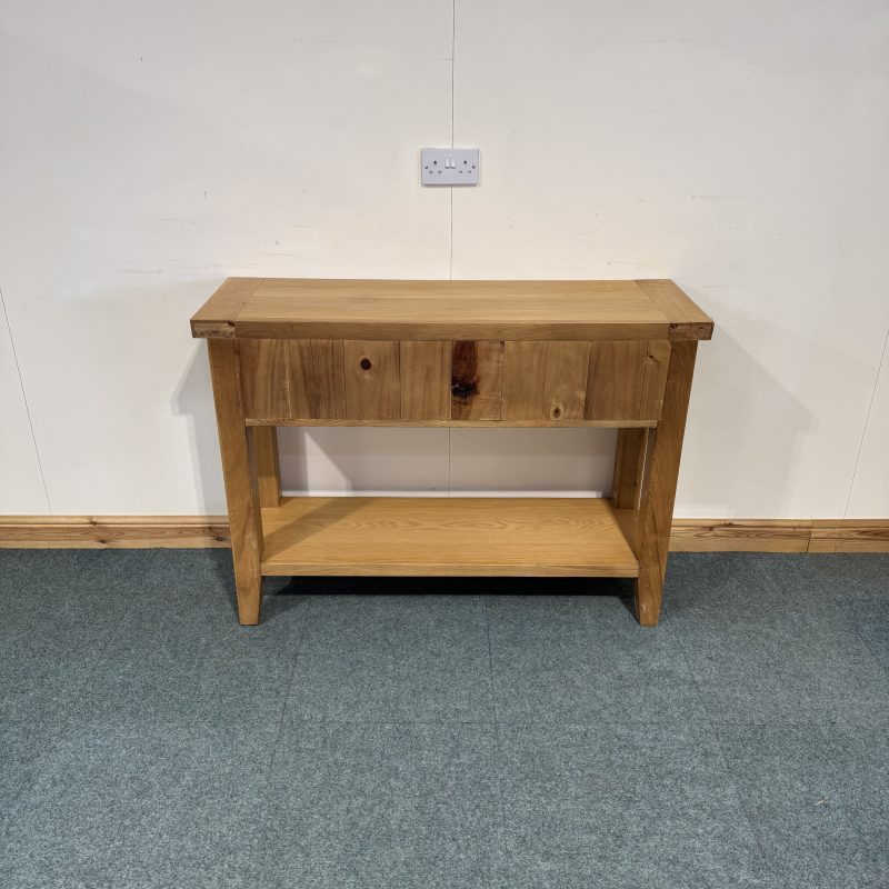 Large, Oak, Console Table. (CS168) - The Restored Furniture Place