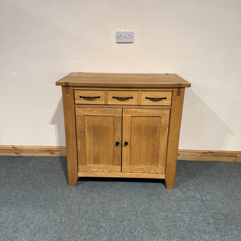 Small, Oak, Computer Sideboard. (S283) - The Restored Furniture Place