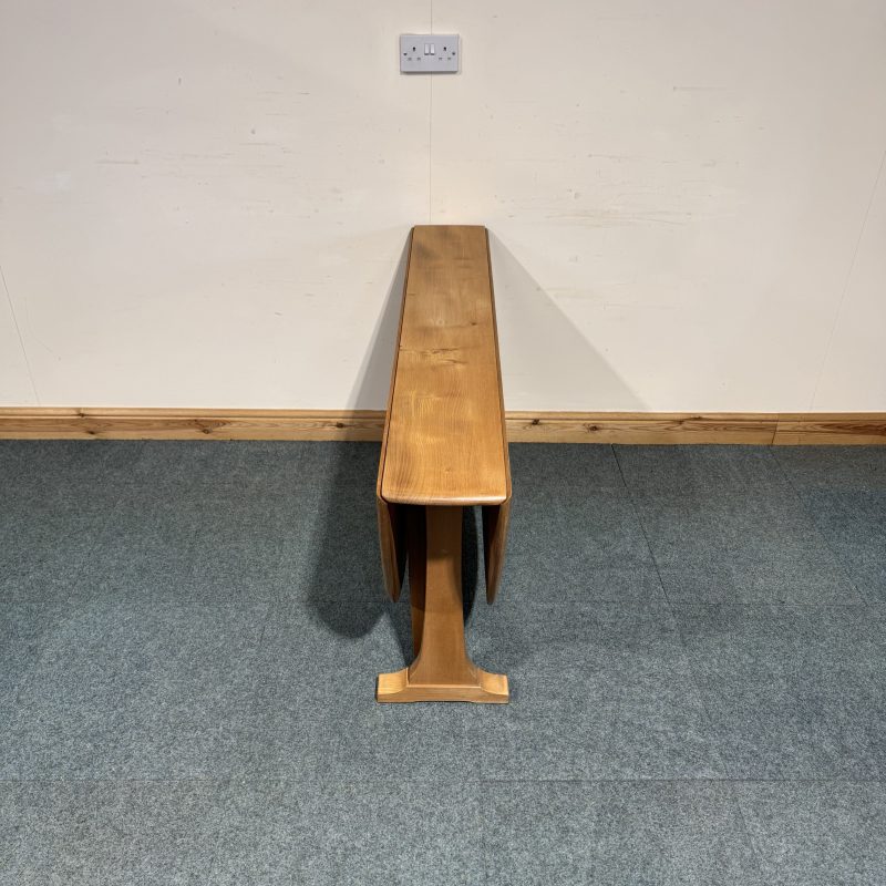 Large, Ercol, Solid Elm, Drop Leaf Table. (T115) - The Restored ...