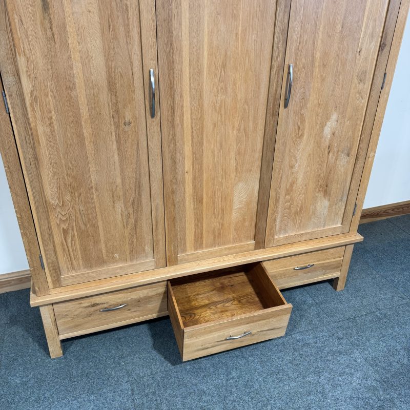 Extra Large, Solid Oak, 2 Door Wardrobe. (W215) - The Restored ...